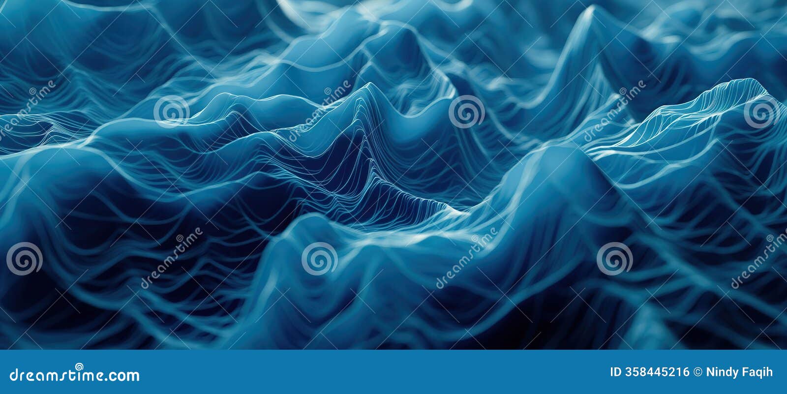 Glowing Blue Wave Texture Background Stock Illustration - Illustration ...