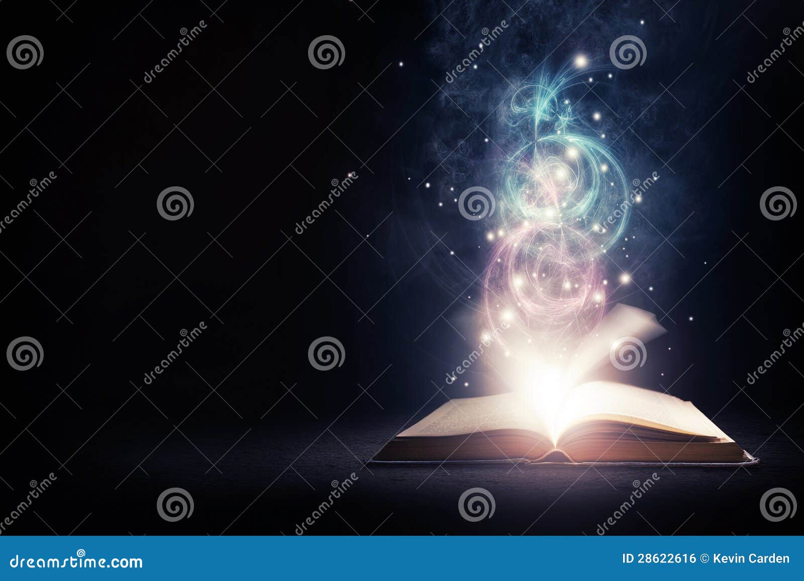 Glowing Book With Colors Royalty Free Stock Image - Image: 28622616