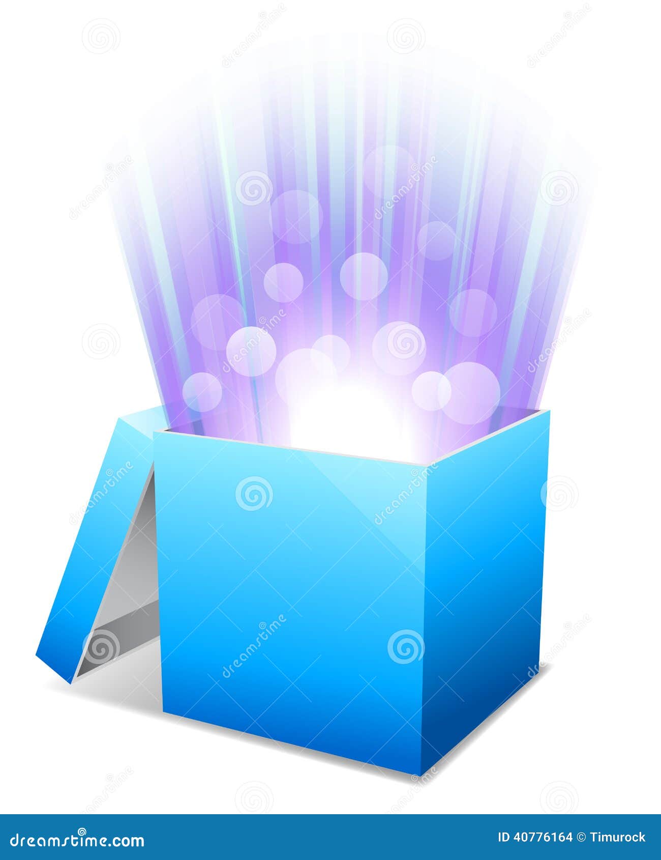 Glowing box. stock vector. Illustration of cardboard - 40776164
