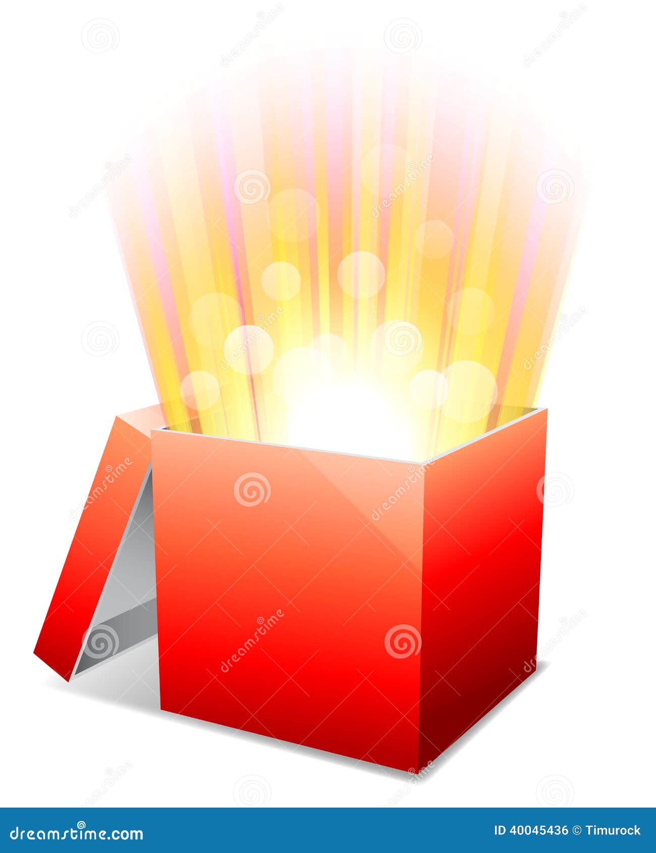 Glowing box. stock vector. Illustration of color, holiday - 40045436