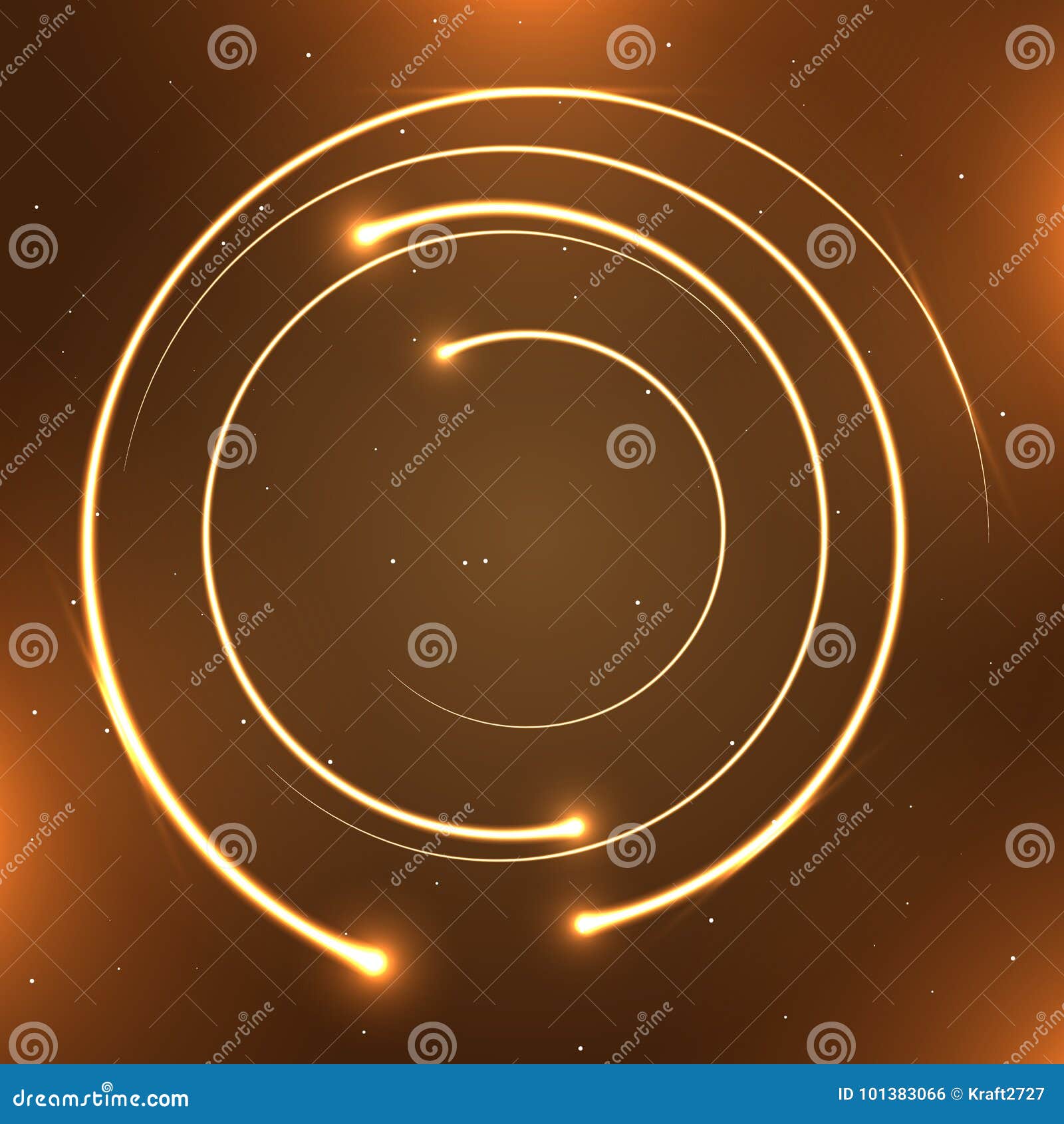 Glowing bright circle stock vector. Illustration of luxury - 101383066