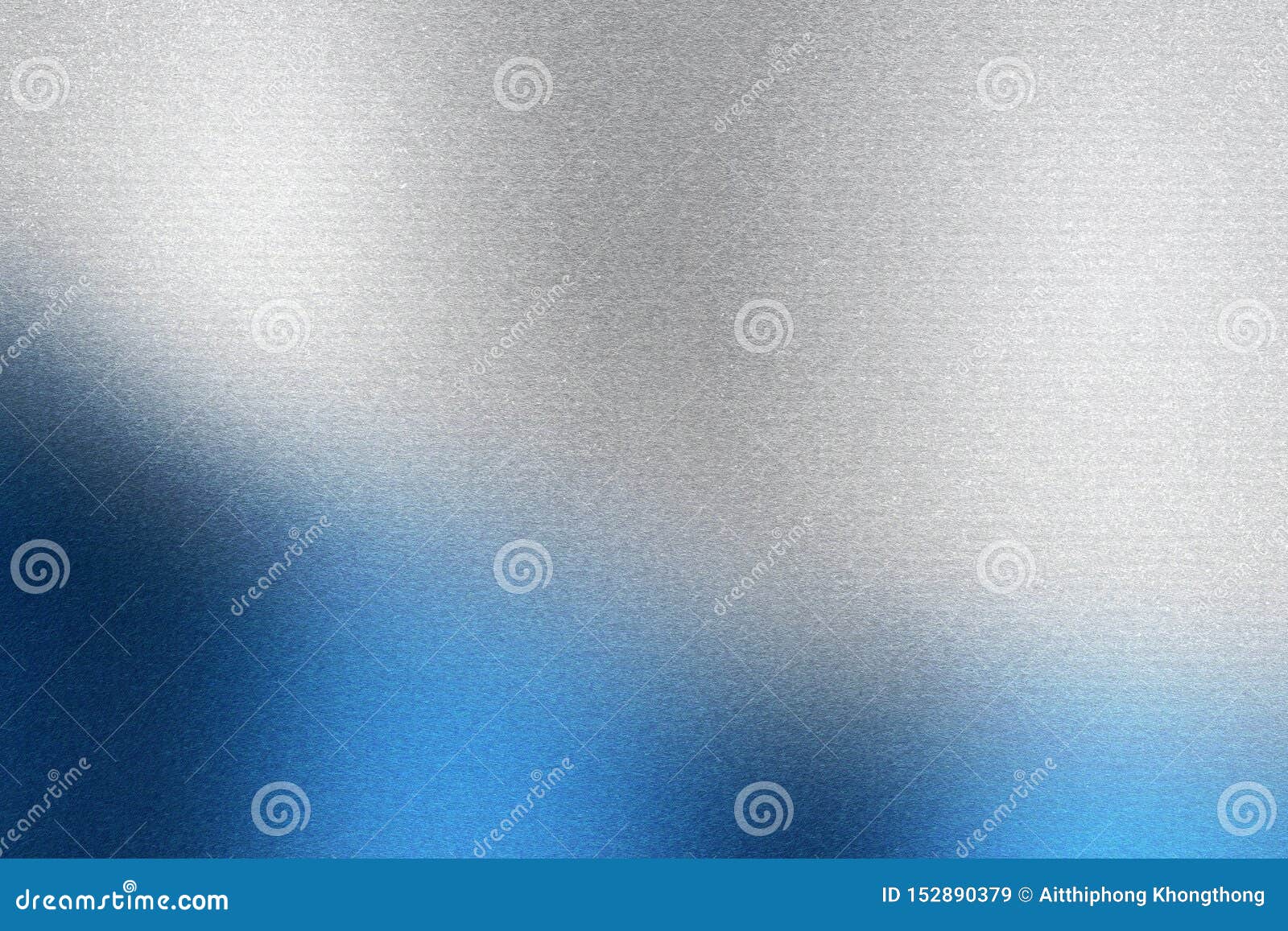 Glowing Brushed Blue and Silver Metal Wall, Abstract Texture Background ...