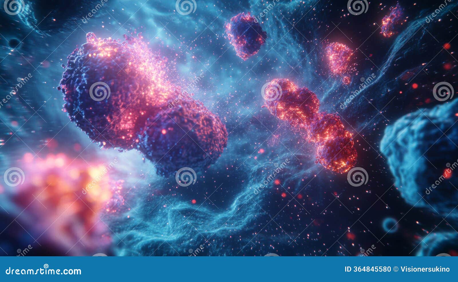 The Destruction Of Cells Cartoon Vector | CartoonDealer.com #23987037