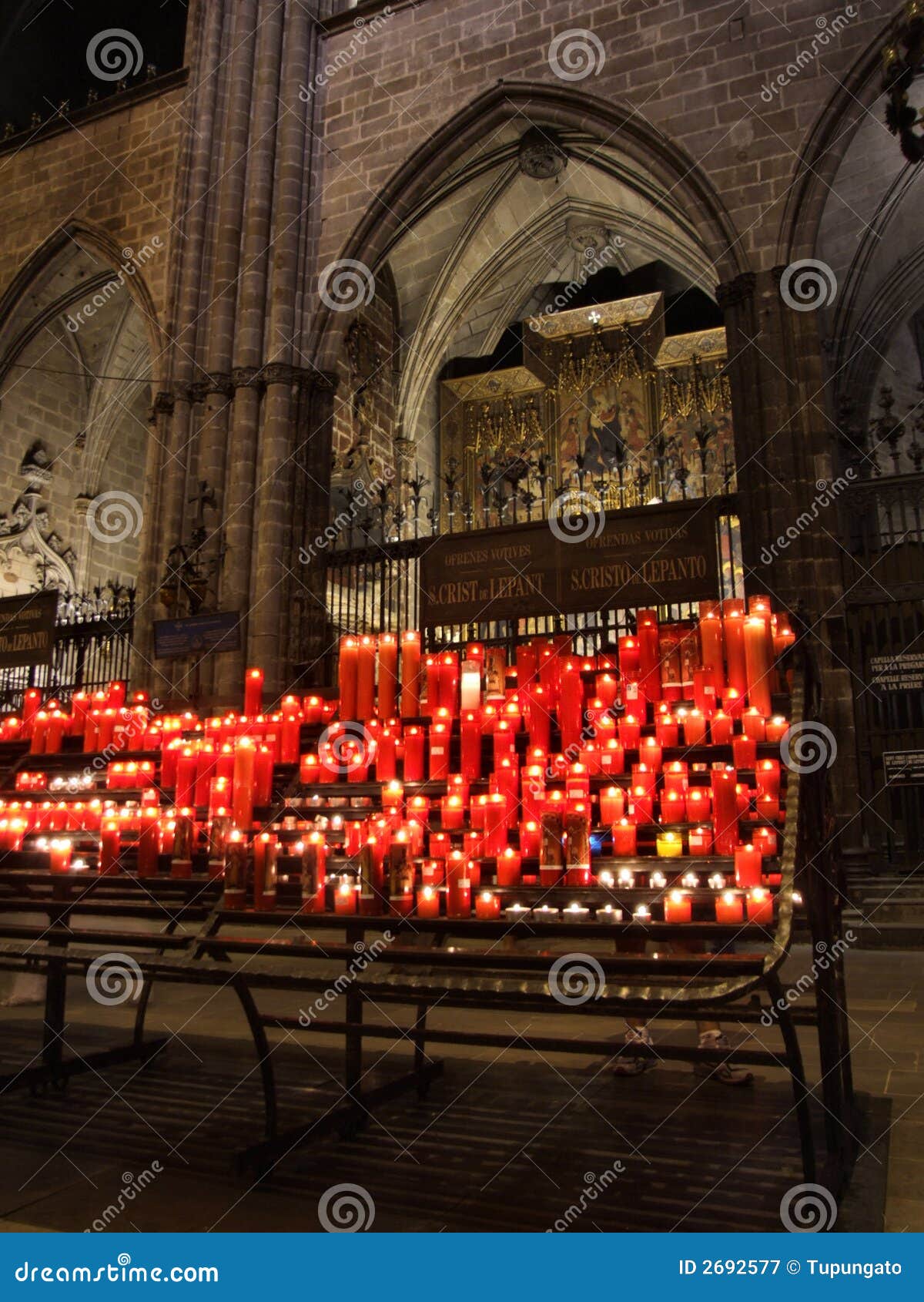 Glowing Candles in Cathedral Editorial Photography - Image of ...