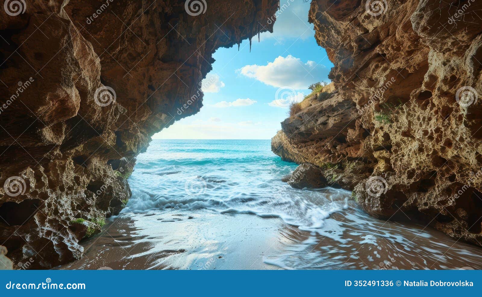 A Glowing Cave Pool Reflecting Crystal-clear Waters and Mysterious ...