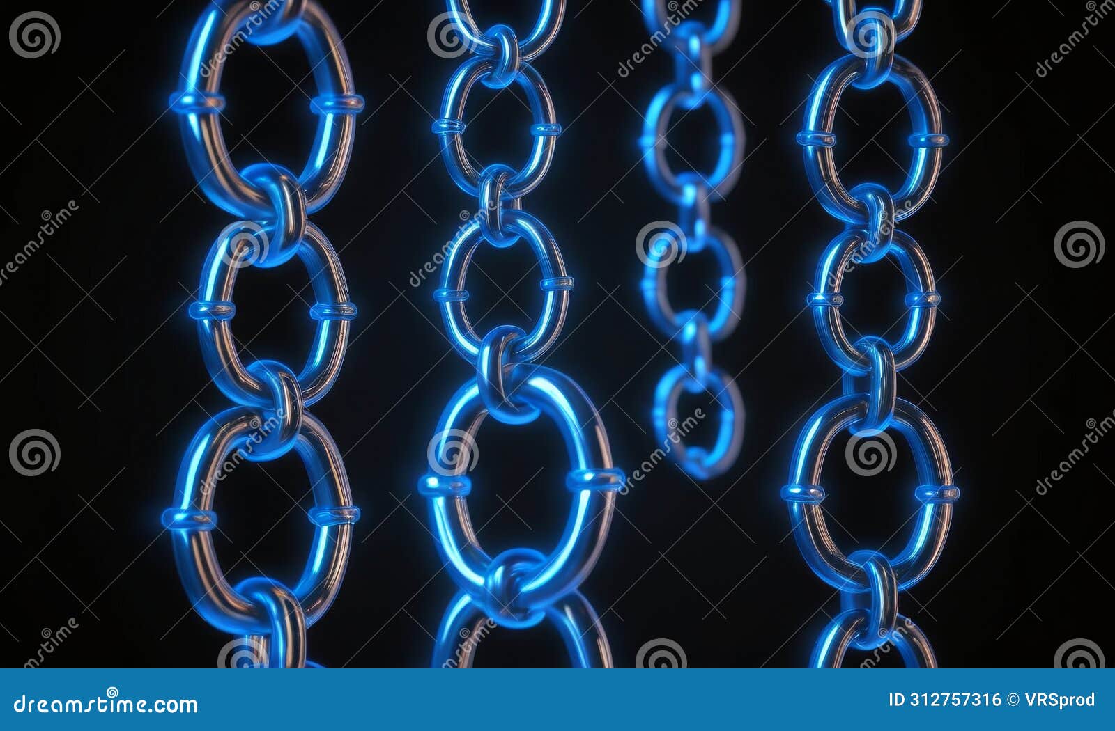 Glowing Chain Network stock photo. Image of robust, system - 312757316