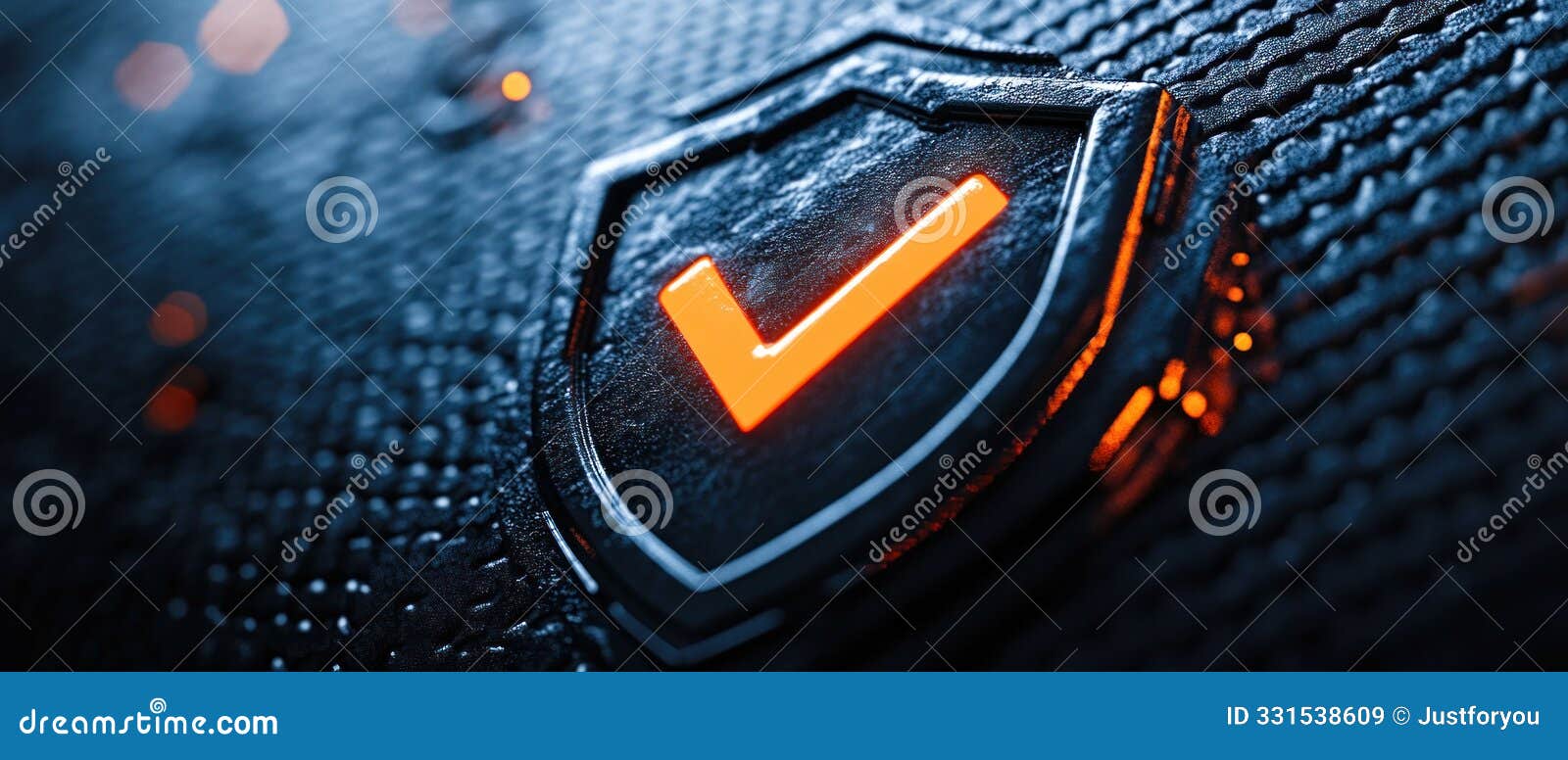 The Glowing Checkmark Symbol Radiates Soft Light, Adding Warmth To The ...