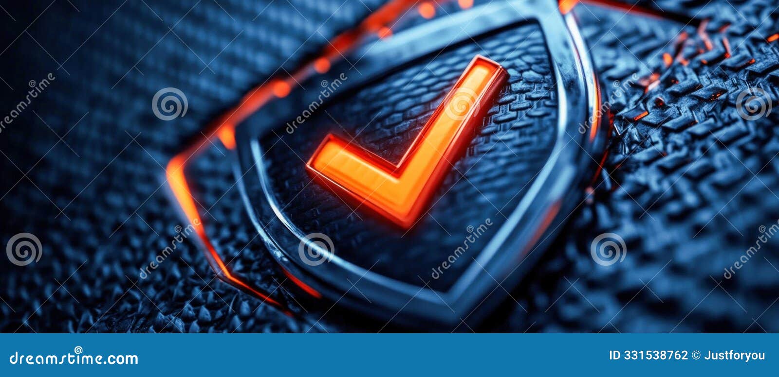 The Glowing Checkmark Symbol Radiates Soft Light, Adding Warmth To The ...