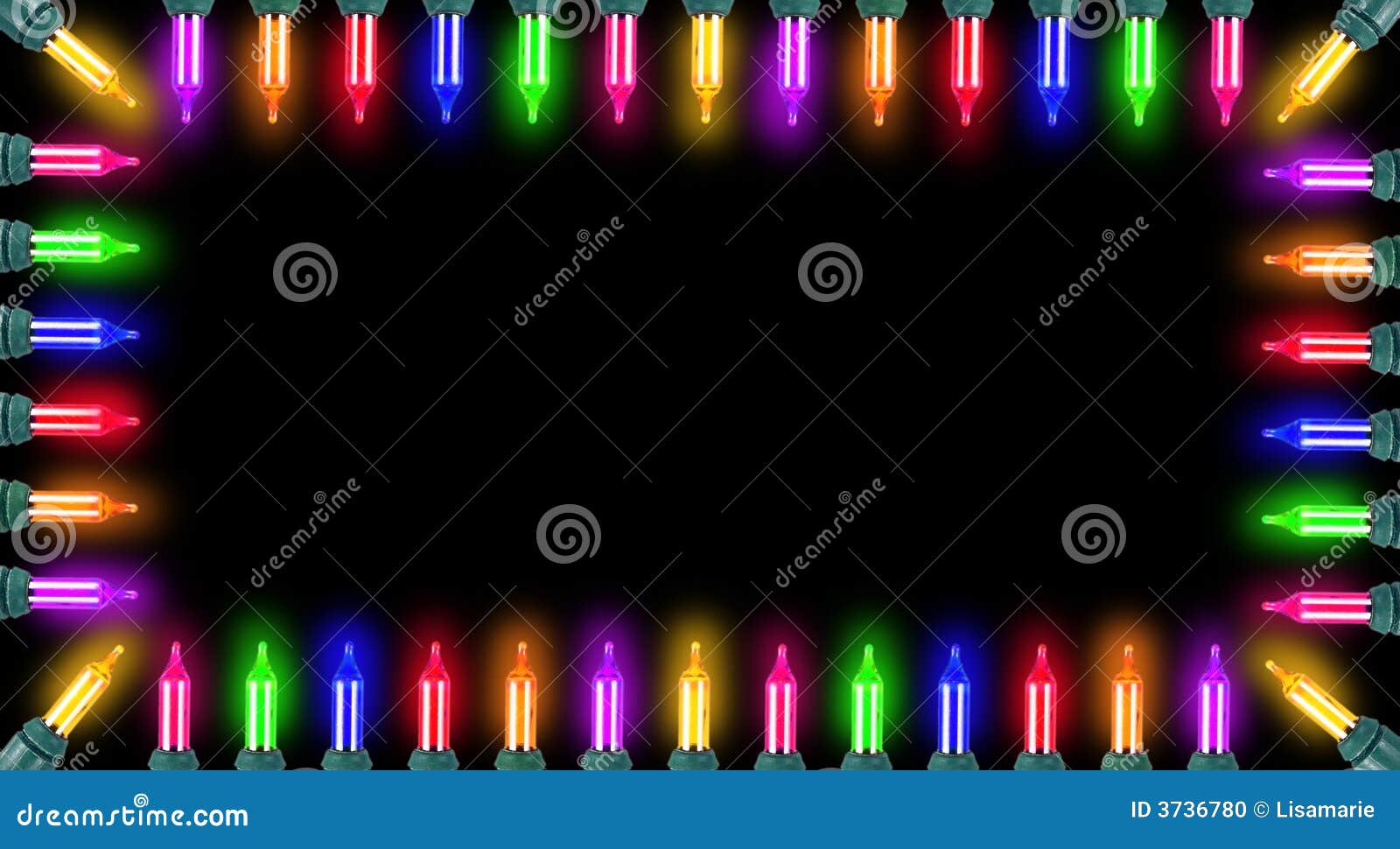 Blinking Christmas Lights Border