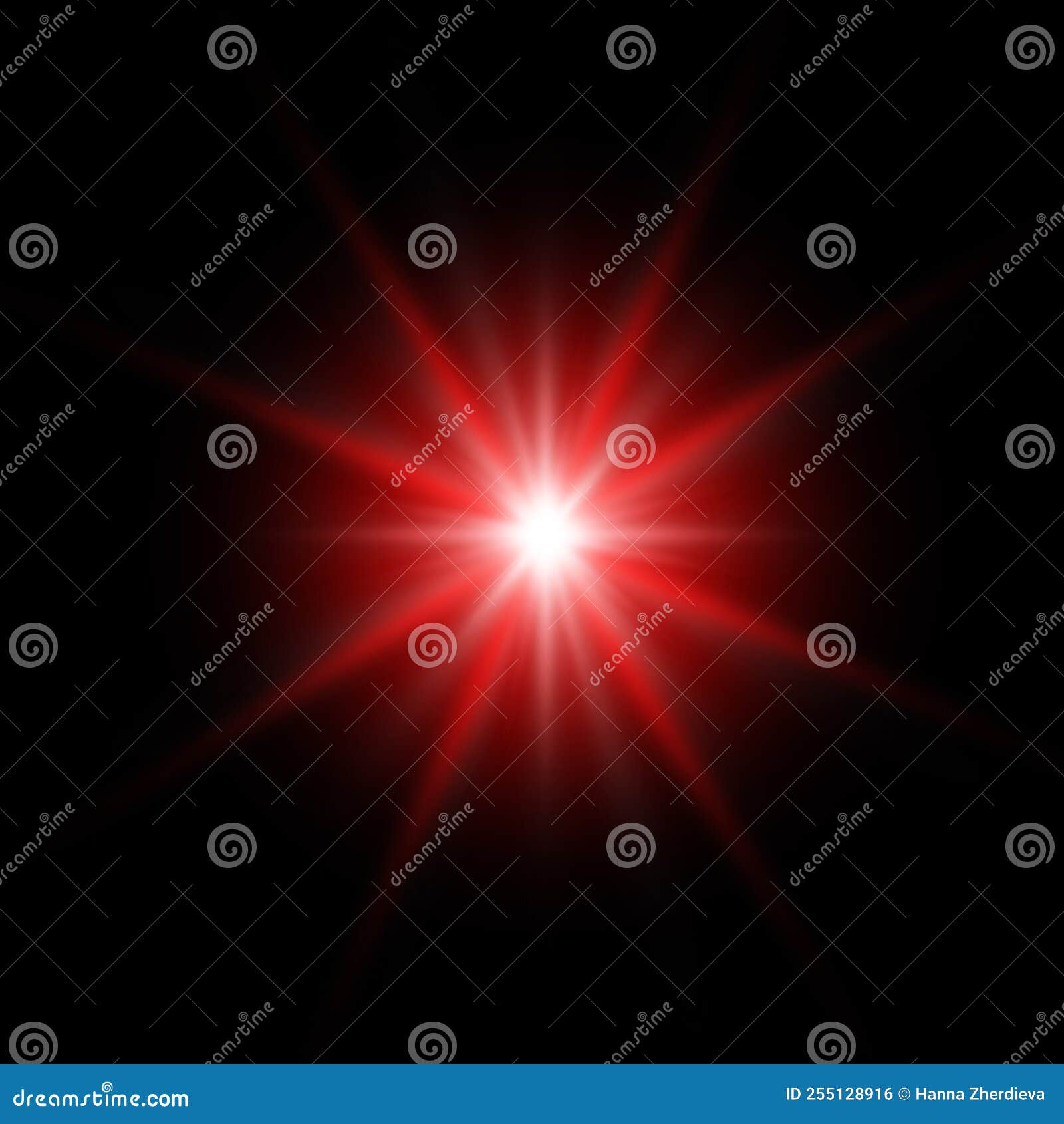 Glowing Circle of Light Burst, Star, Explosion Stock Illustration ...