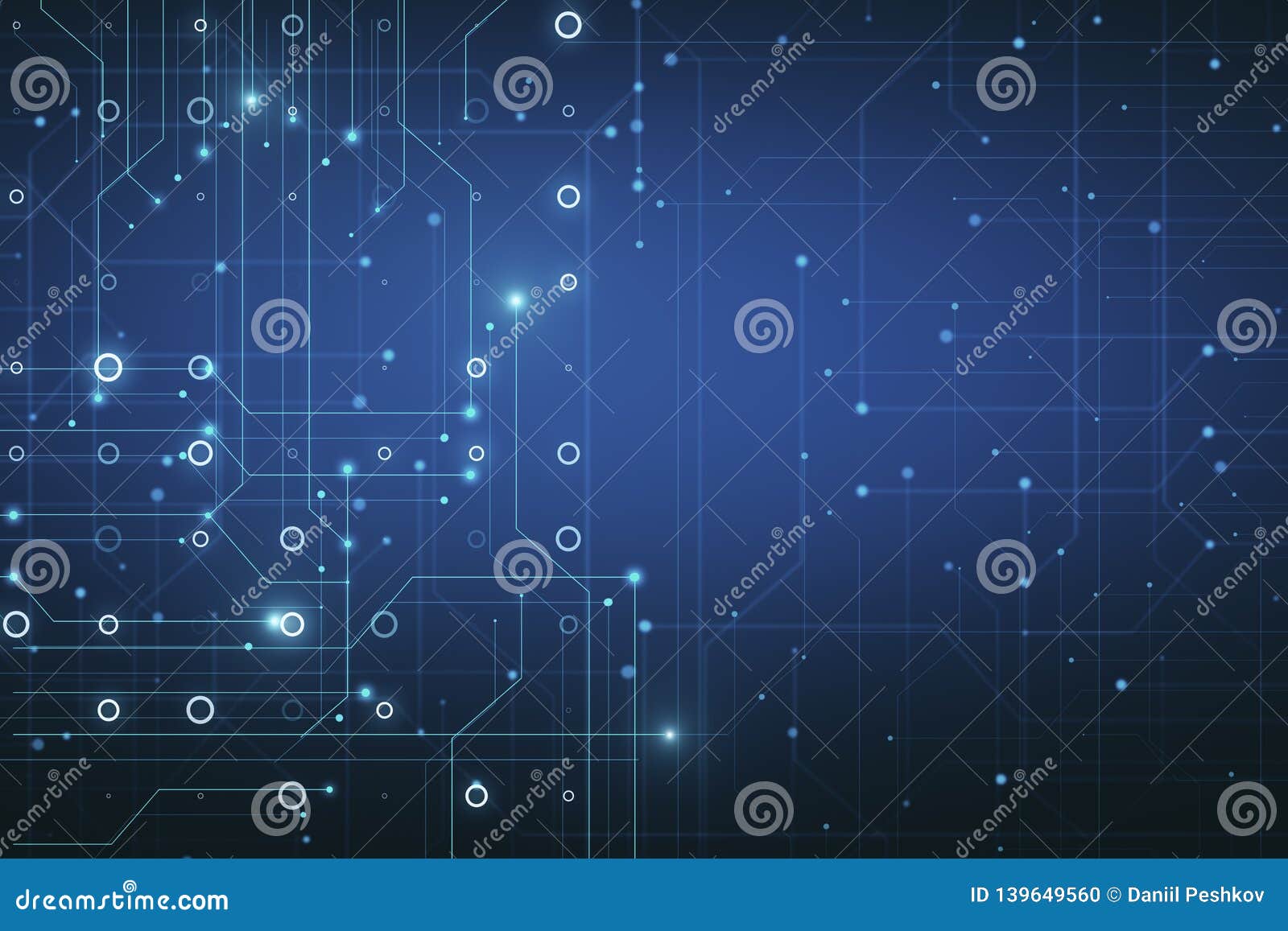 Glowing circuit background stock illustration. Illustration of ...