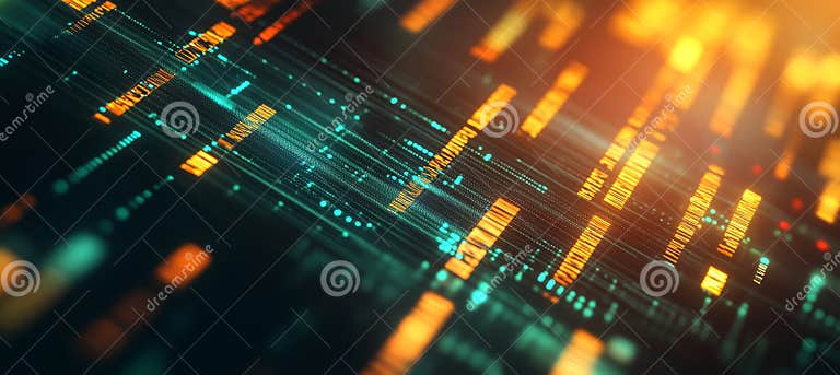 Glowing Circuit Trails Digital Brain Transforming Future Technology ...