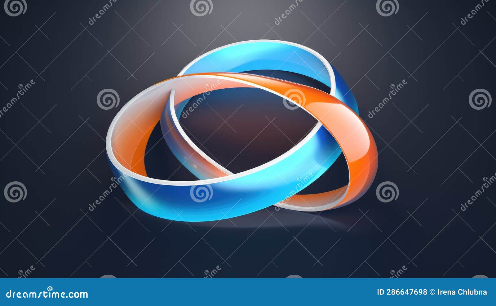 Glowing Circular Shapes, Ring Shape, Empty Space Stock Illustration ...