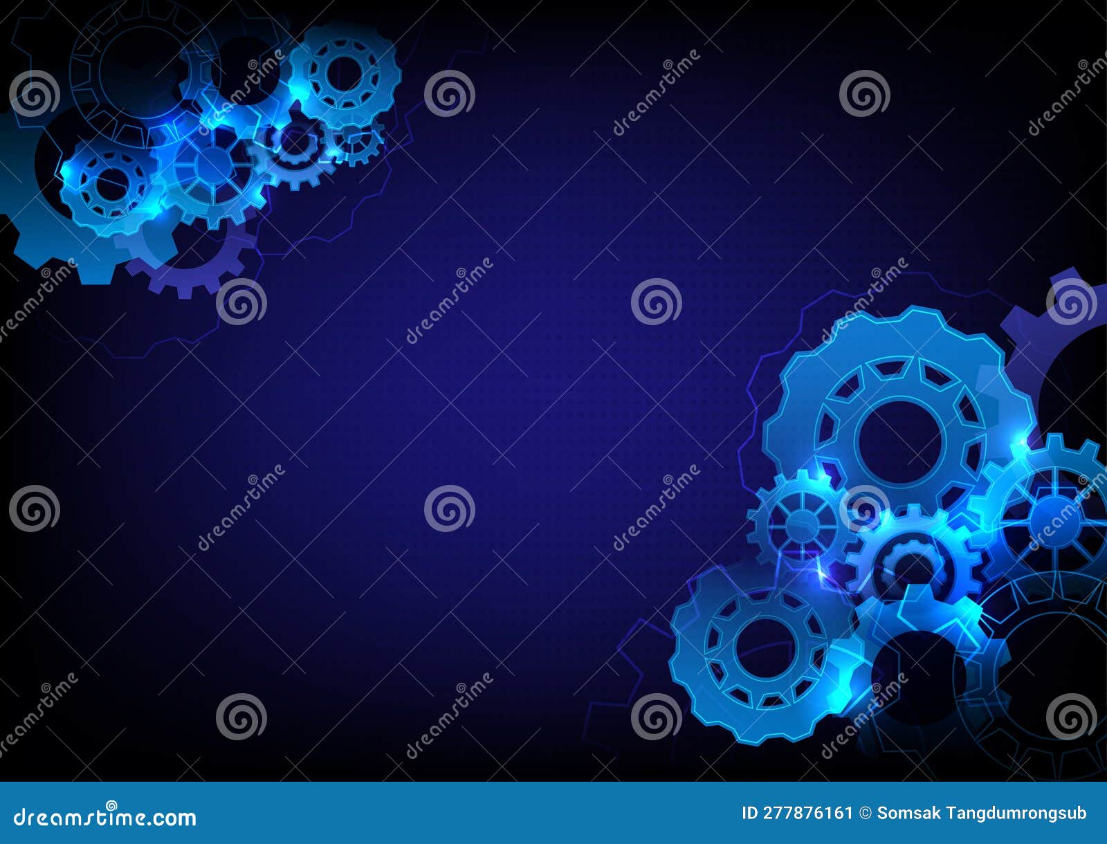 Abstract Background Hi Tech Cog Background Stock Vector - Illustration ...