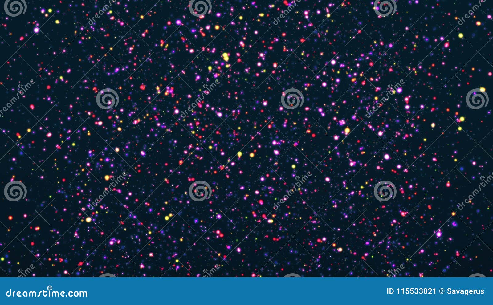 Glowing Colored Light and Dust Particles Stock Image - Image of cosmic ...