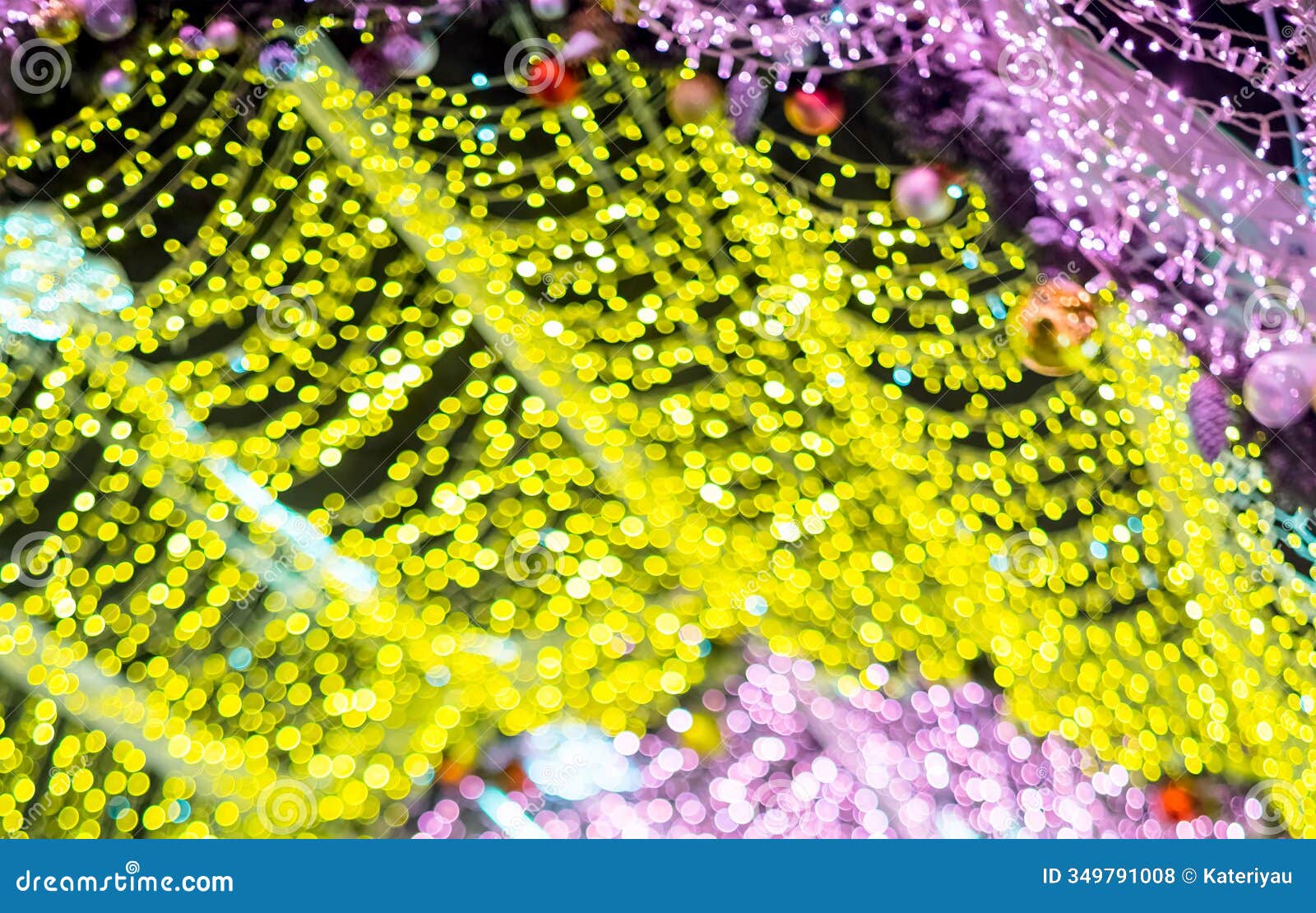 Glowing Colorful Christmas Lights, Background Light Stock Photo - Image ...