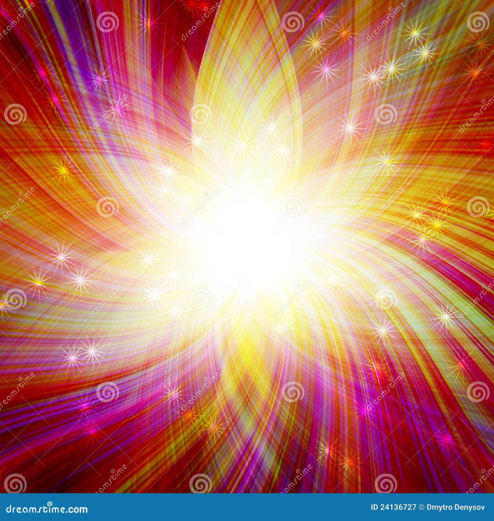 Glowing Colorful Magic Burst Stock Illustration - Illustration of ...