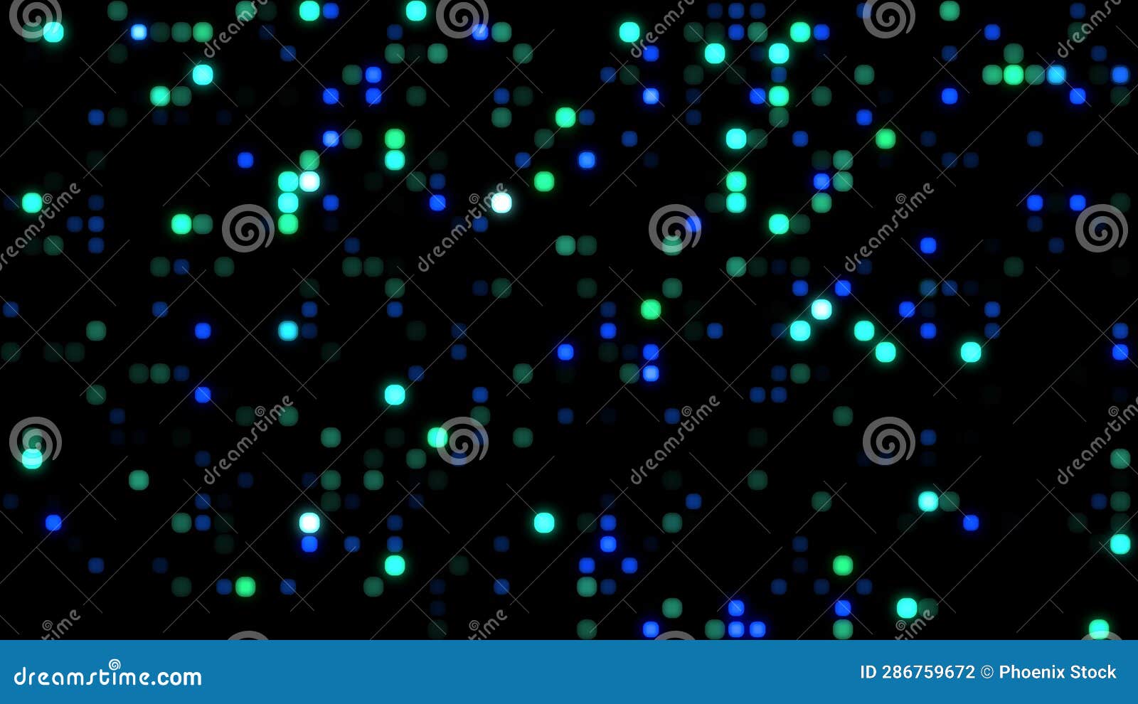 Glowing Colorful Small Dots Digital Landscape Technology Background ...