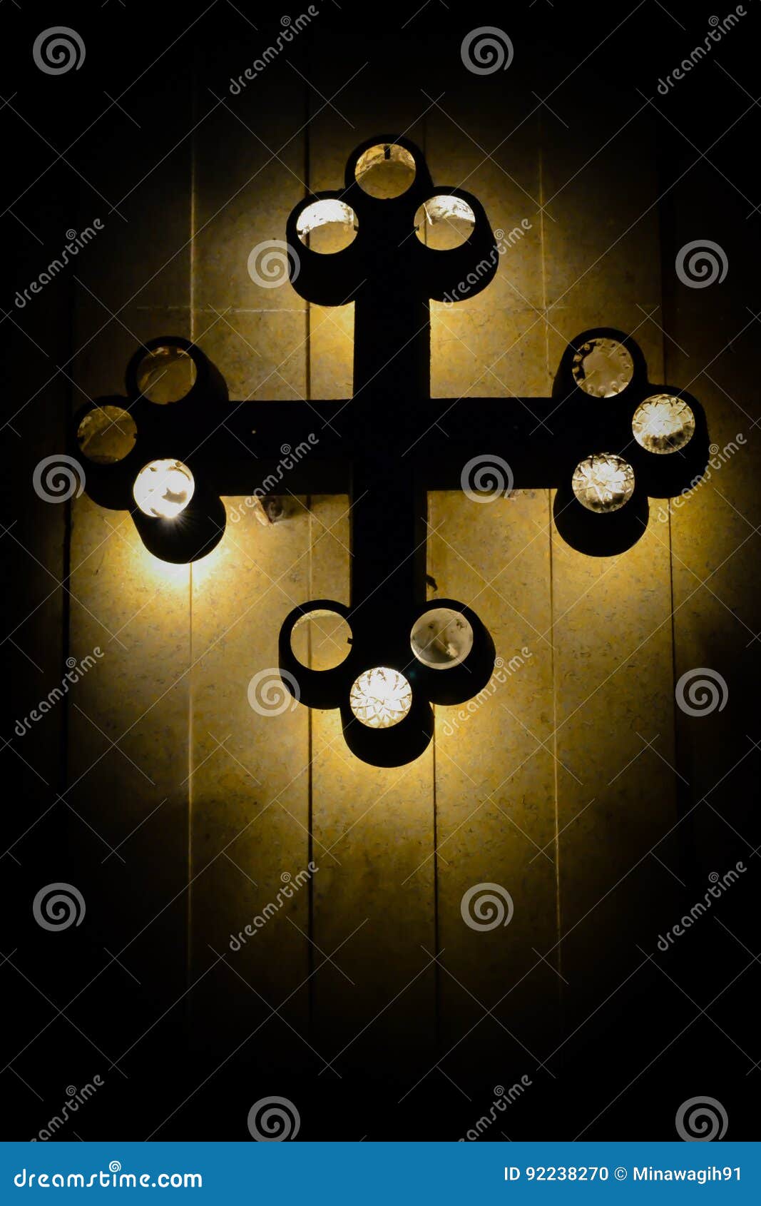Glowing Cross stock photo. Image of egypt, light, design - 92238270
