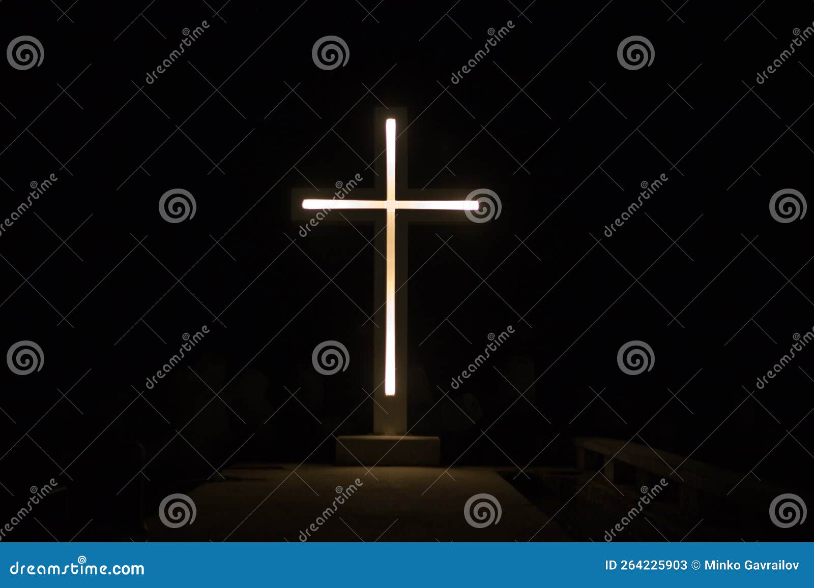 Glowing cross stock image. Image of heaven, easter, sunset - 264225903