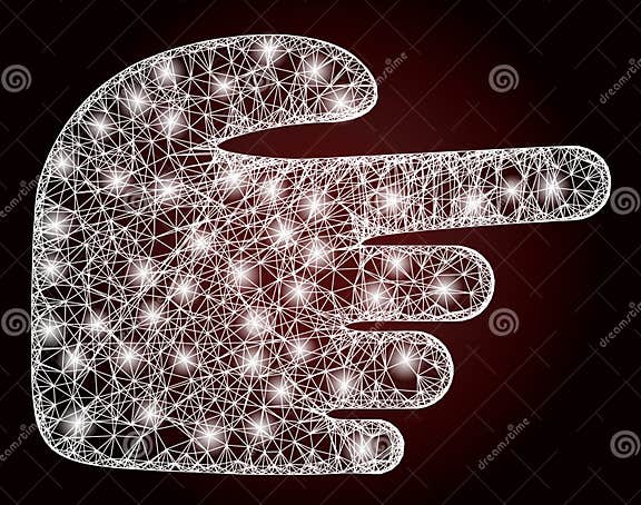 Glowing Net Mesh Right Index Finger with Lightspots Stock Vector ... Glowing Net Mesh Right Index Finger with Lightspots Stock Vector ...