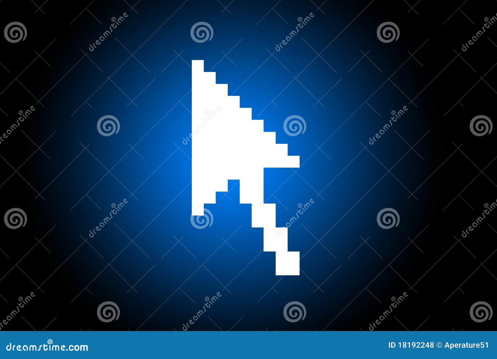 Glowing cursor stock illustration. Illustration of windows - 18192248