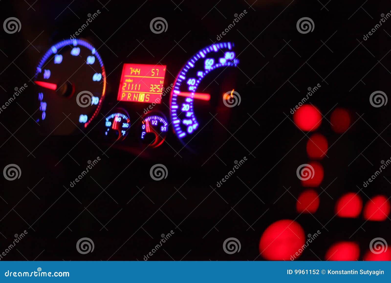 Glowing dashboard stock photo. Image of engine, meter - 9961152