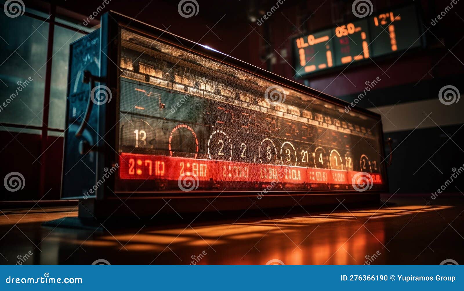 Glowing Dashboard Controls Illuminate Modern Car Speedometer Generated ...