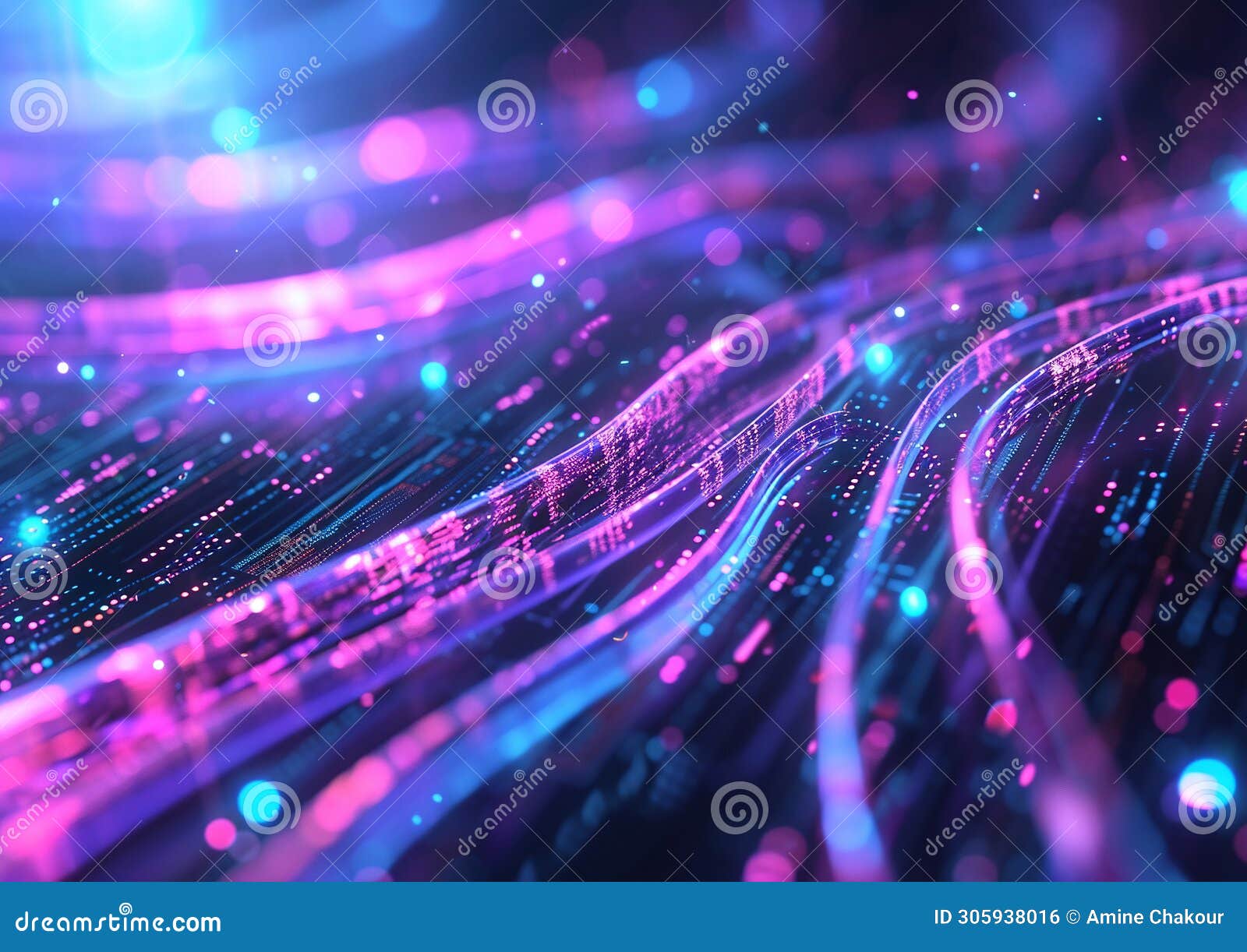 Glowing Data Cables Background for Transferring Information Stock Photo ...