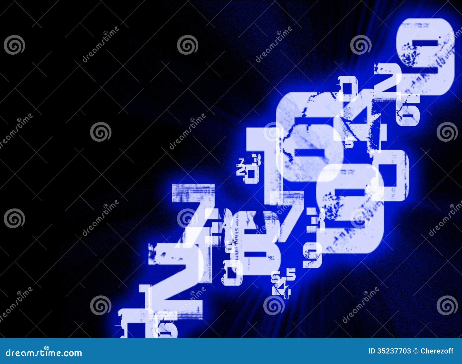 Glowing Digital Code on a Dark Background Stock Image - Image of bright ...