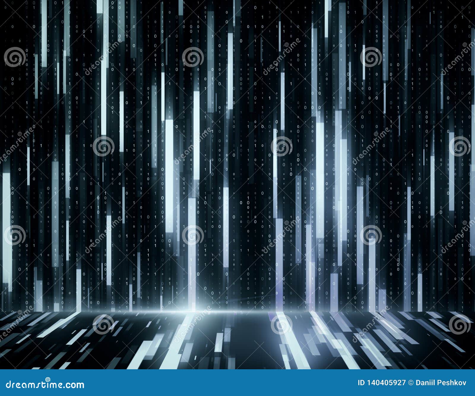 Glowing Digital Lines Background Stock Illustration - Illustration of ...
