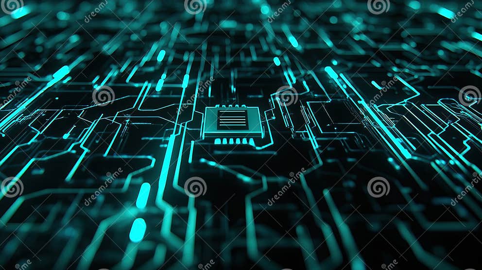 Glowing Digital Lock Overlay Concept in Cybersecurity with Circuit ...