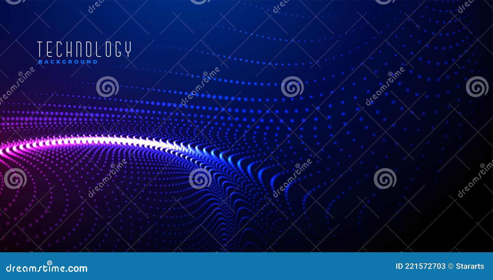 Glowing Digital Particles Background Design Stock Vector - Illustration ...