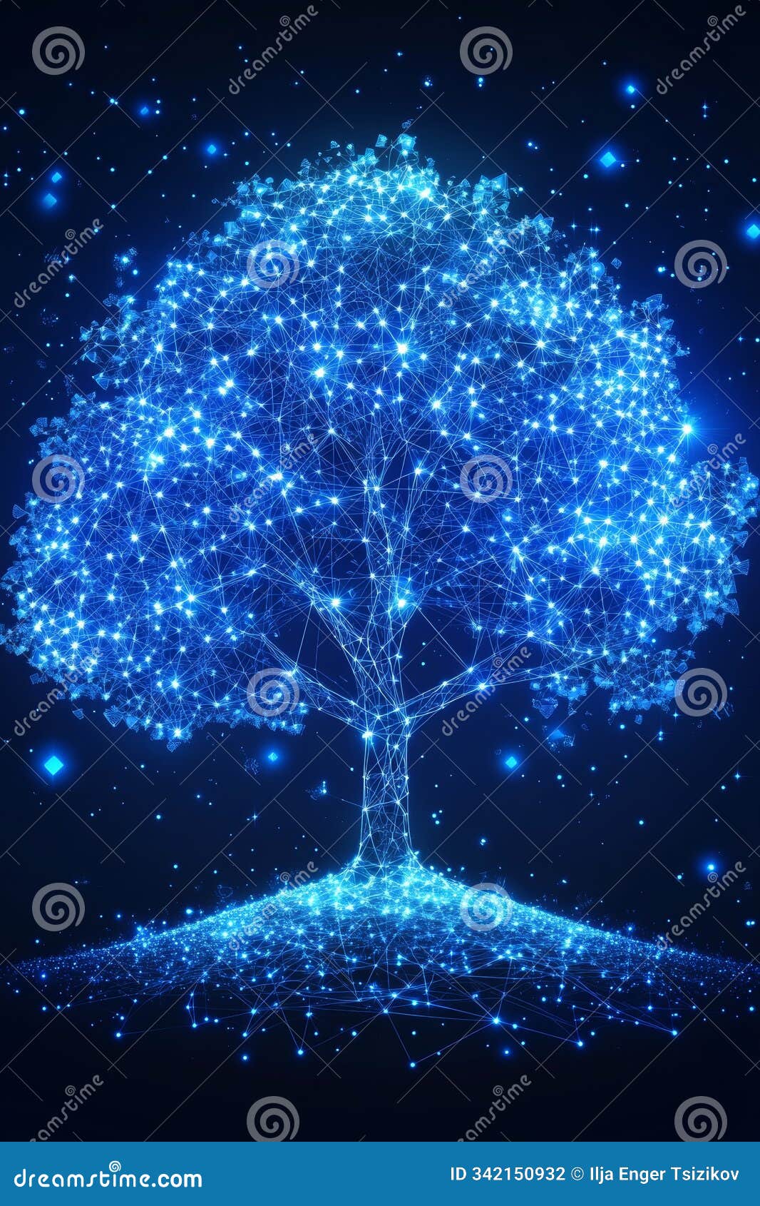 Glowing Digital Tree of Life Technology, Innovation, and Growth ...