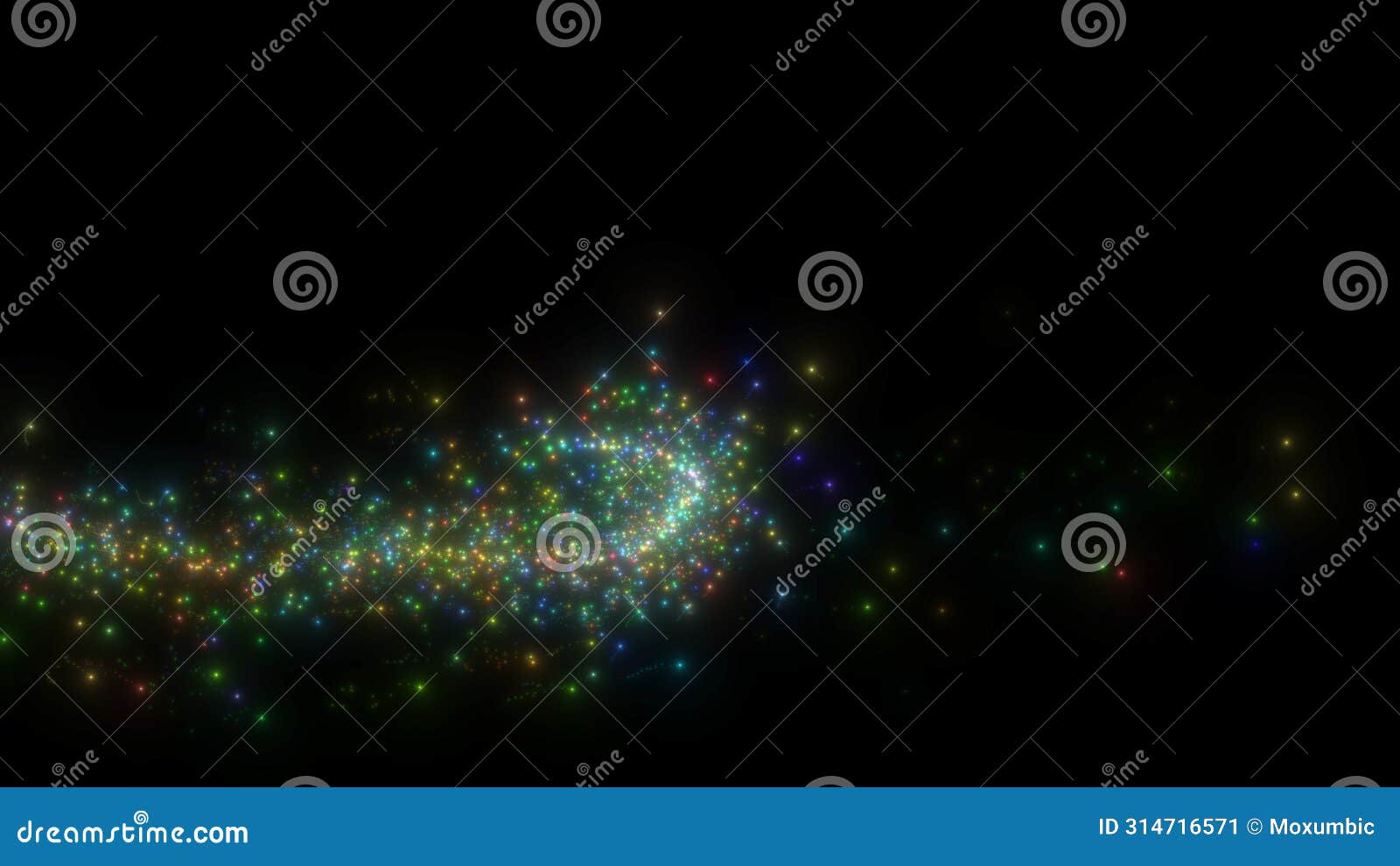 Glowing Dust Particles Moving Background Stock Illustration ...
