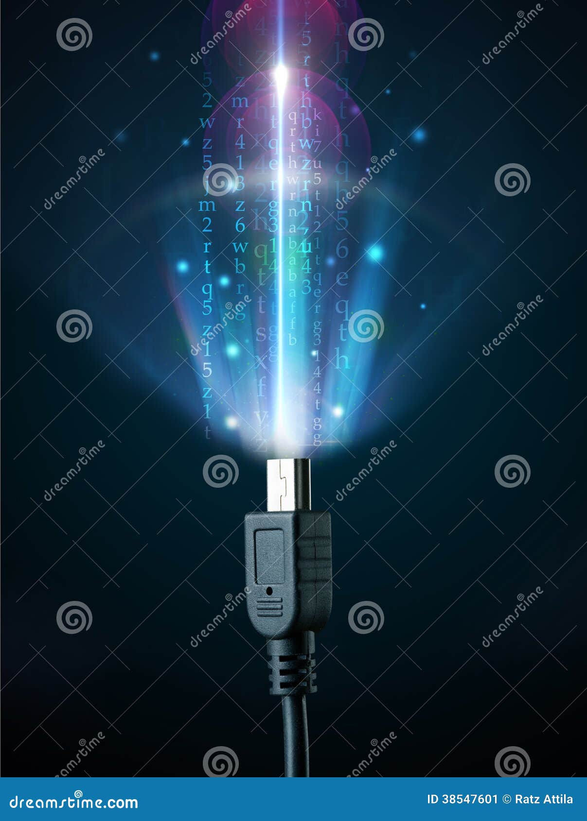 Glowing electric cable stock image. Image of discharge - 38547601