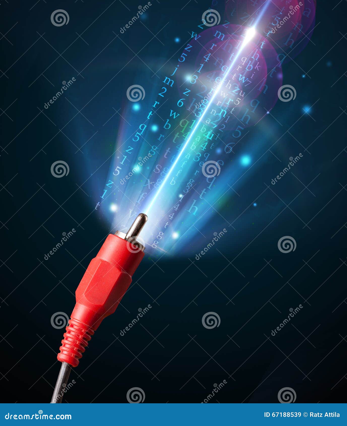 Glowing electric cable stock image. Image of cord, industry - 67188539