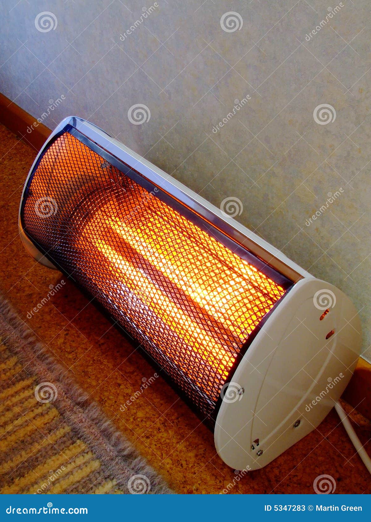 Glowing Electric Heater stock image. Image of glowing - 5347283