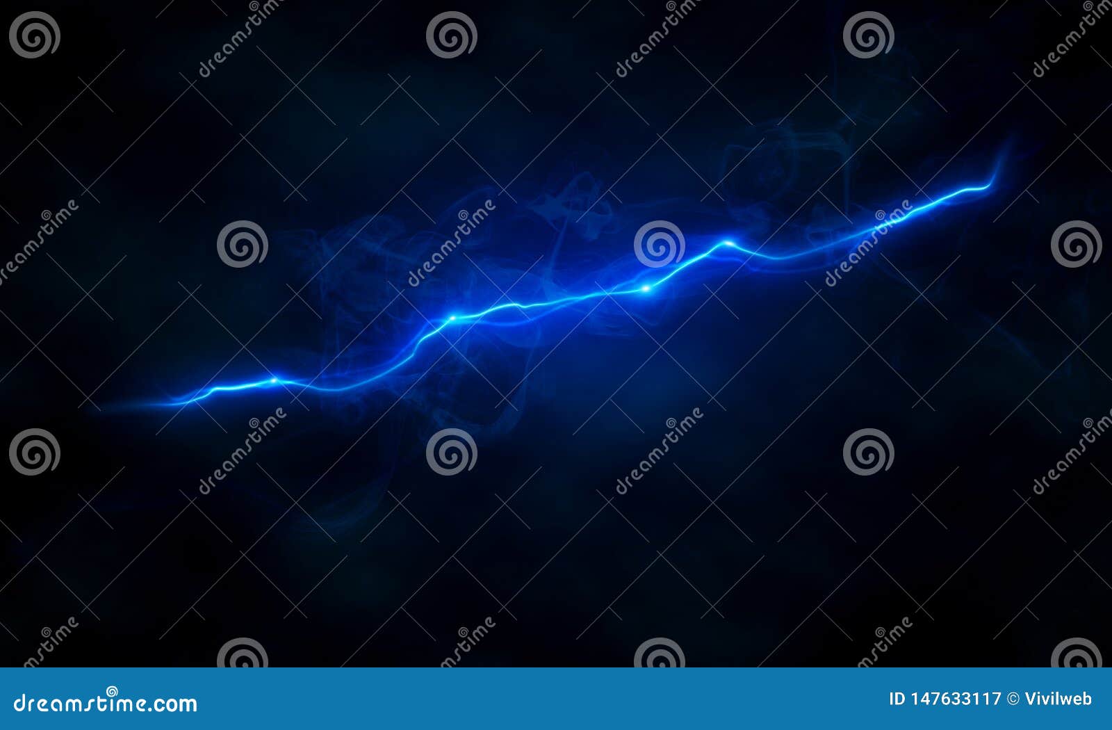Electrical Discharge Or Plasma Arc On Futuristic HUD Background Cartoon ...