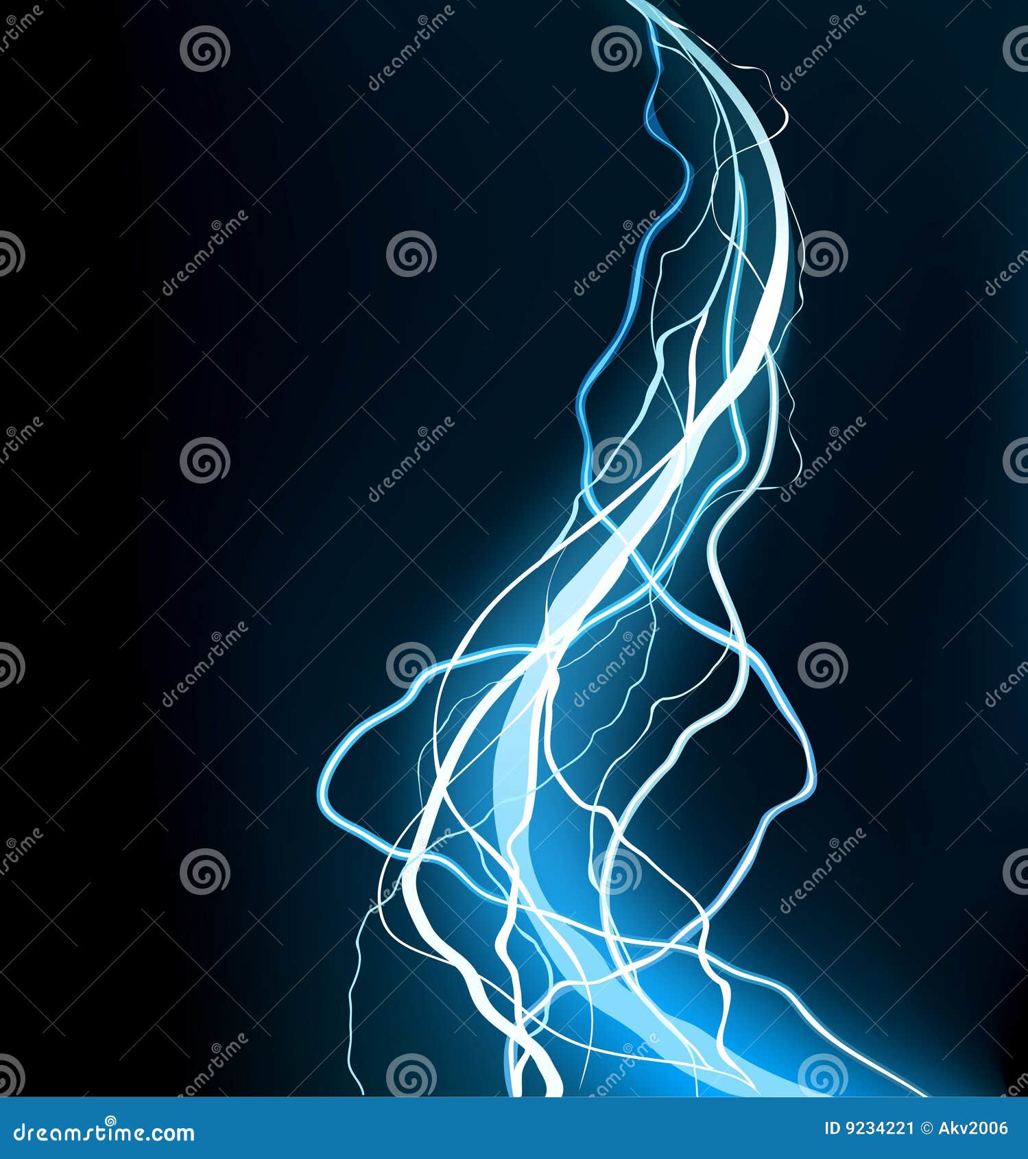 Glowing electricity traces stock vector. Illustration of design - 9234221