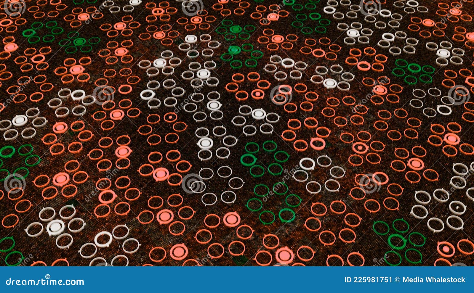 Glowing Electronic Pattern of Moving Dots. Animation Stock Illustration ...
