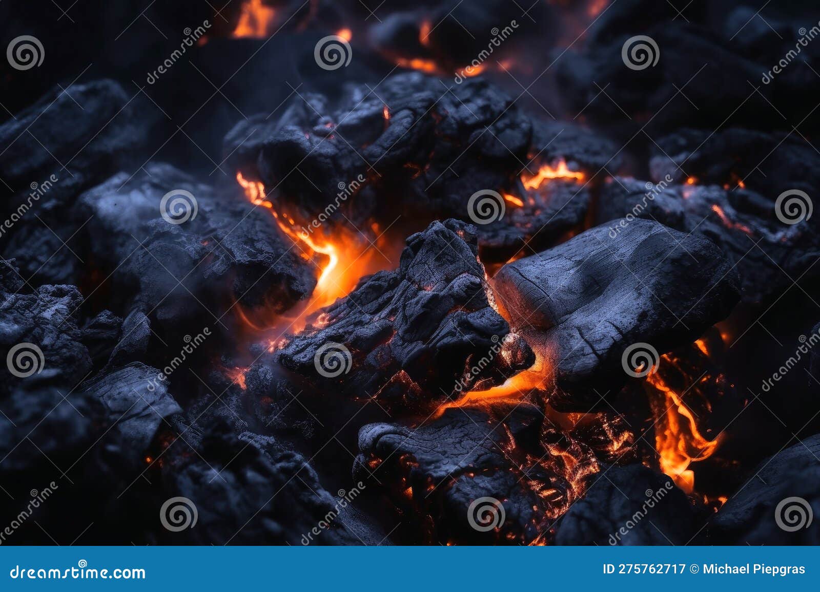 Glowing Ember from Burning Coal Background Texture Created with ...