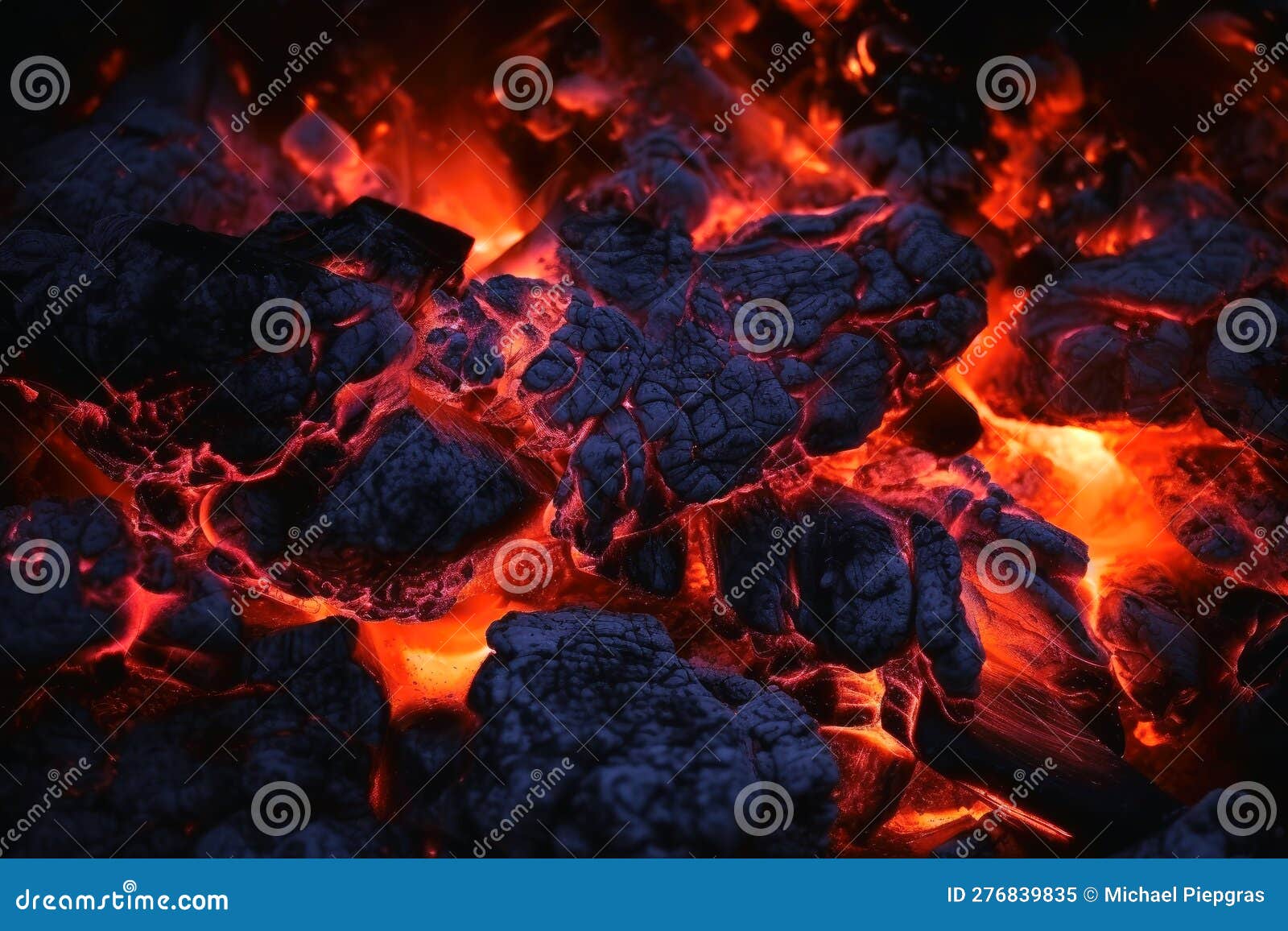 Glowing Ember from Burning Coal Background Texture Created with ...