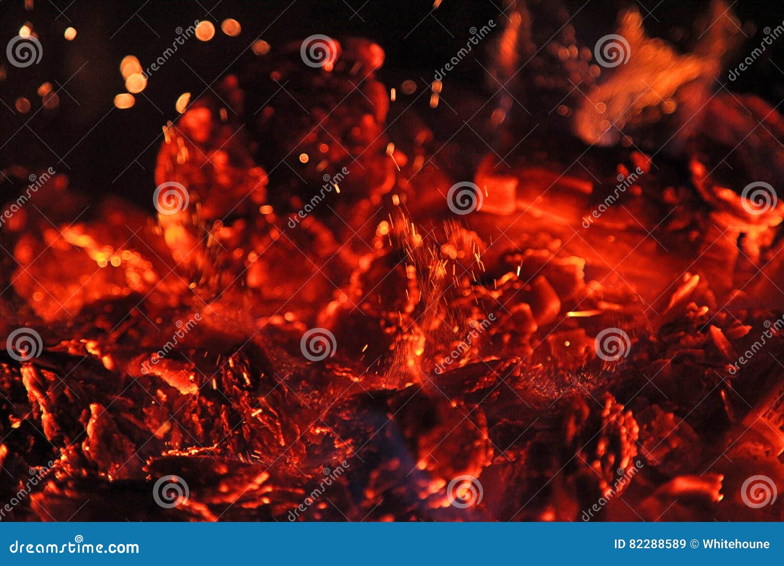 Glowing embers texture stock image. Image of embers, evening - 82288589