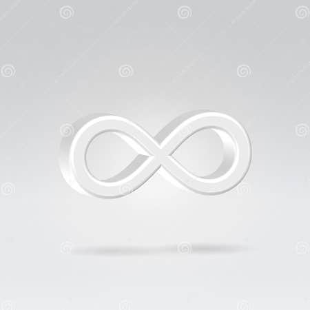 Glowing eternity symbol stock vector. Illustration of stretching - 24729676