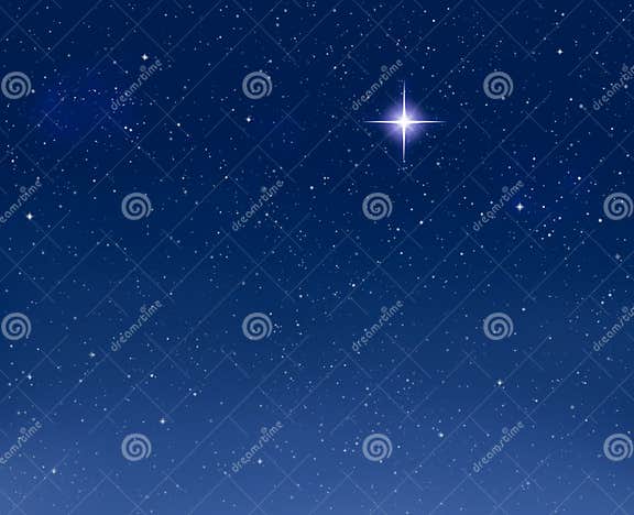 Glowing Evening Star stock illustration. Illustration of galaxy - 7209880