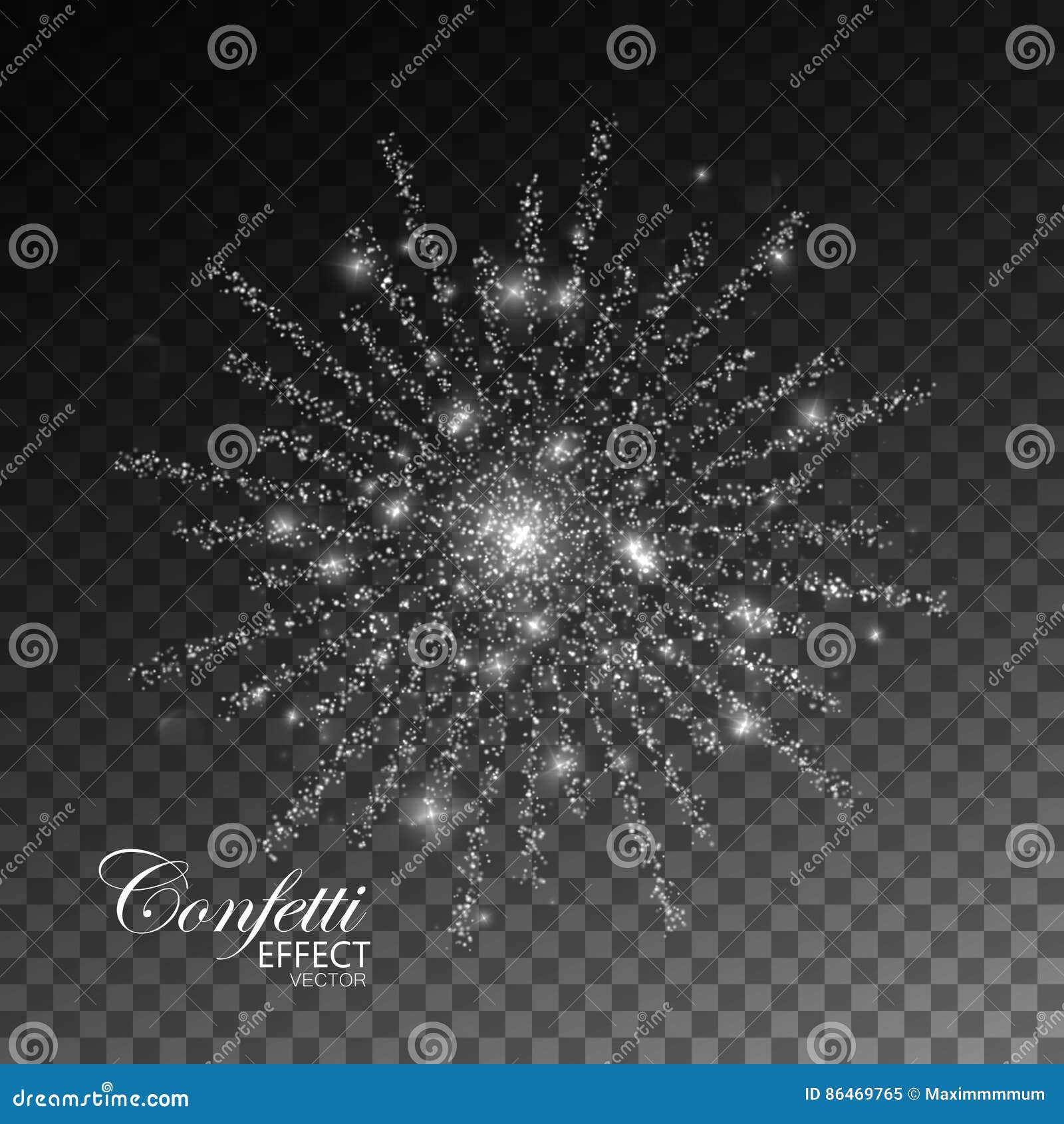 Glowing Explode of Sparkling Particles. Stock Vector - Illustration of ...