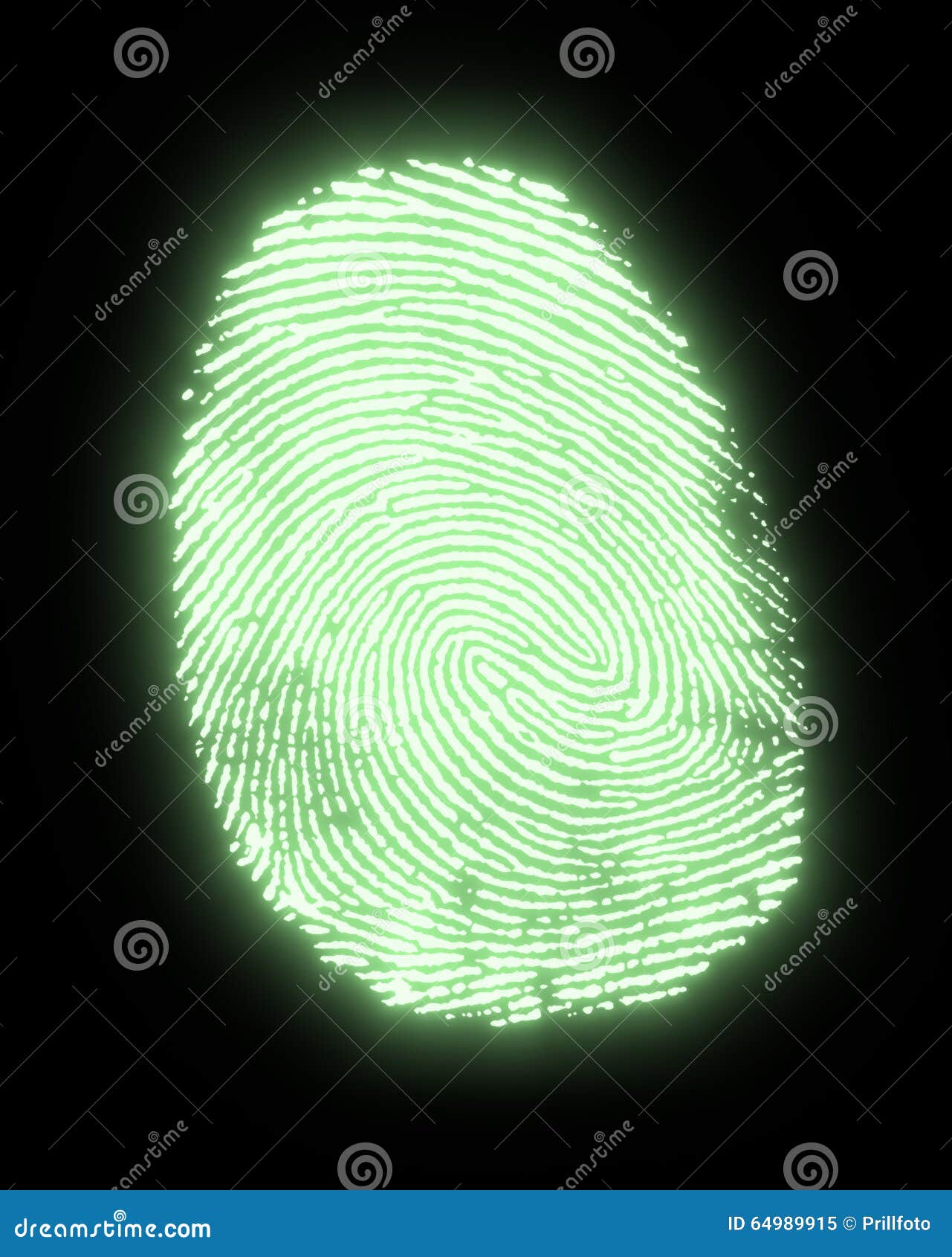 Glowing fingerprint stock image. Image of fingerprint - 64989915