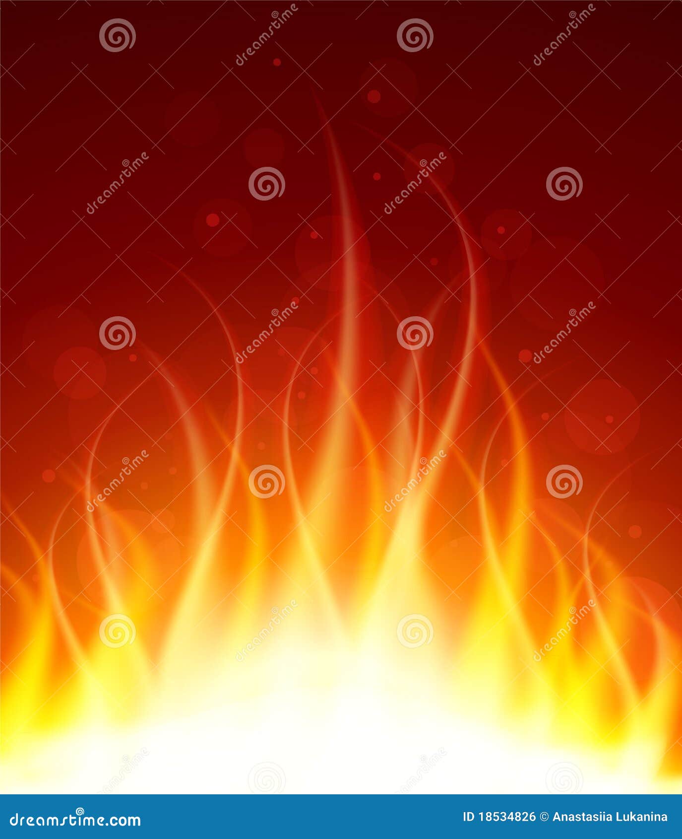 Glowing Fire Swirl Spiral. Vector Abstract Light Effect Stock ...