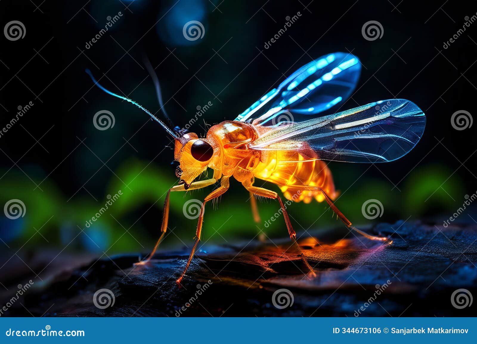 Stylized Firefly Royalty-Free Stock Photography | CartoonDealer.com ...